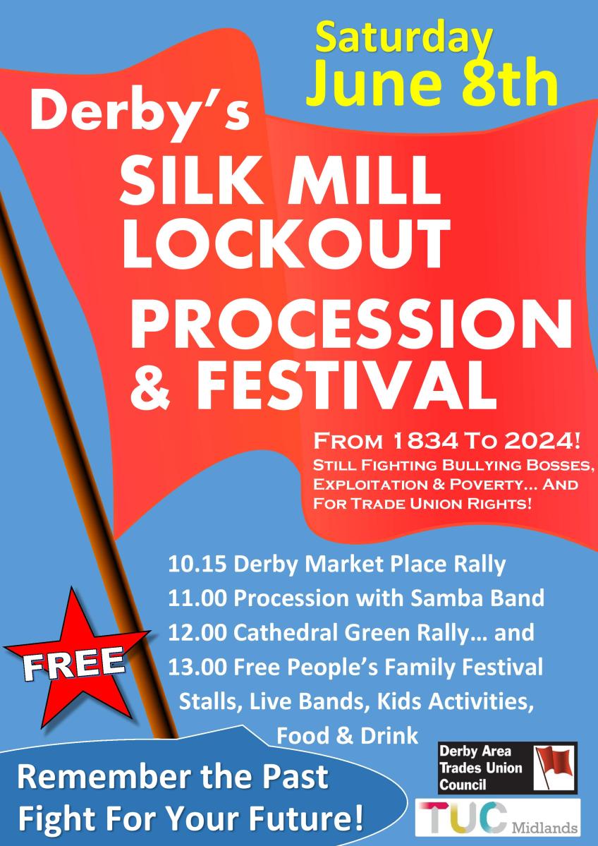 Derby’s Silk Mill Lockout procession and festival (8th June ...